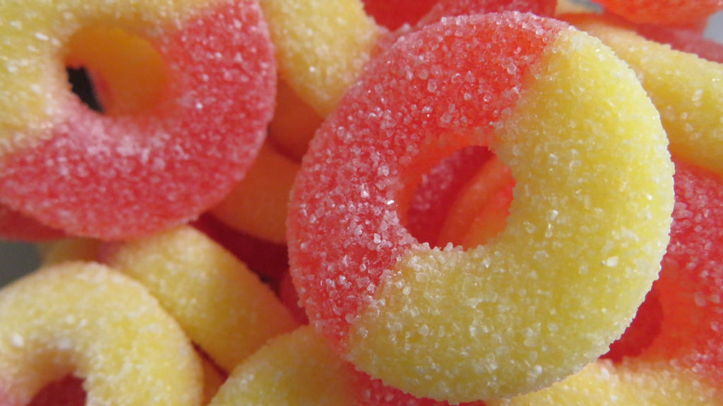 Peach Gummy Rings – Alex's Fruits and Nuts